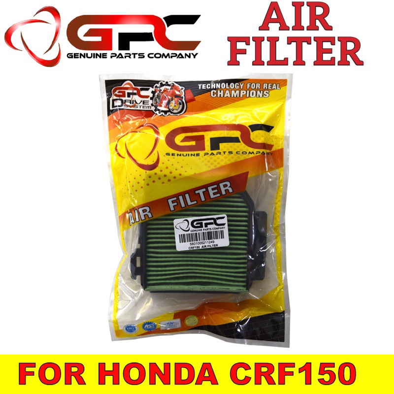 GPC Air Filter CRF150 L (plug and play) | Shopee Philippines