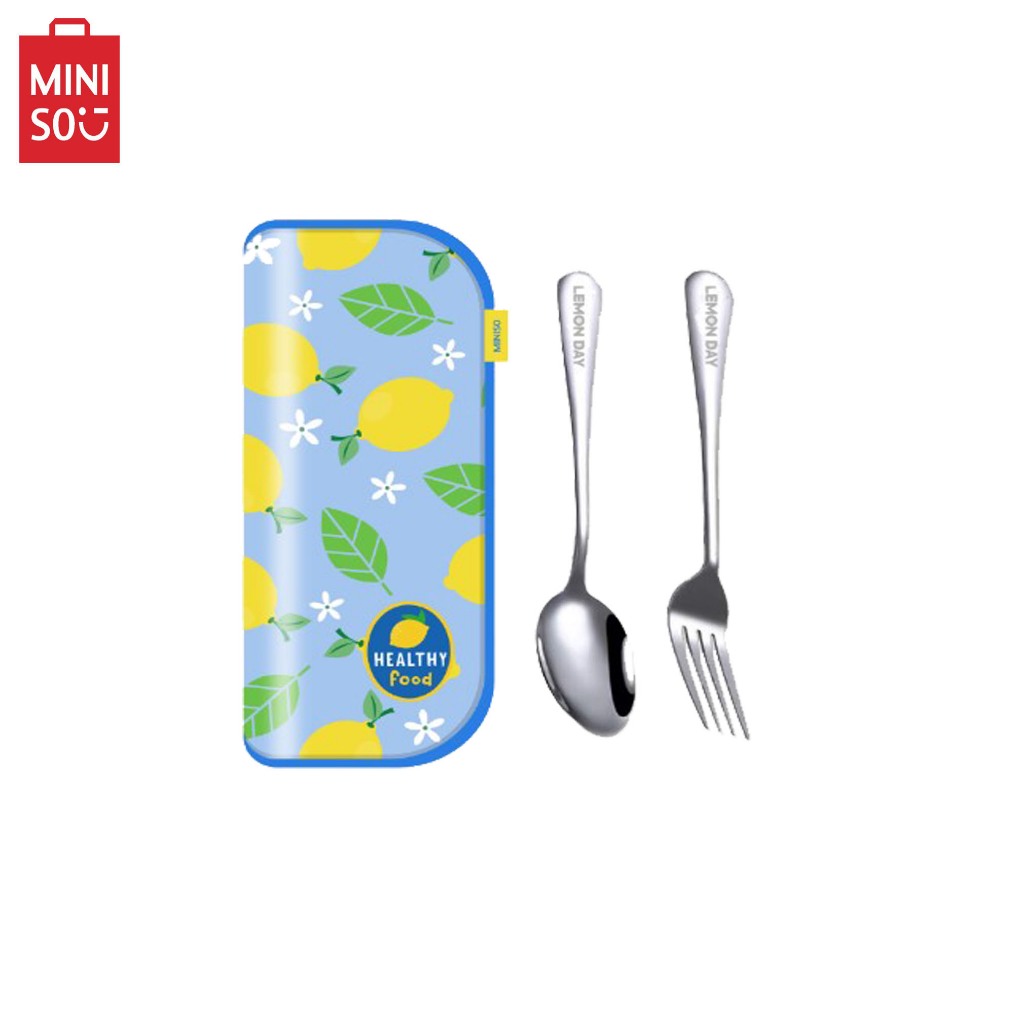 Miniso Lemon Day Flatware Set Spoon Fork | Shopee Philippines