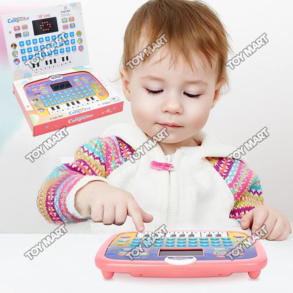 Educational Computer Learning Kids Laptop Piano with LED Screen Music ...