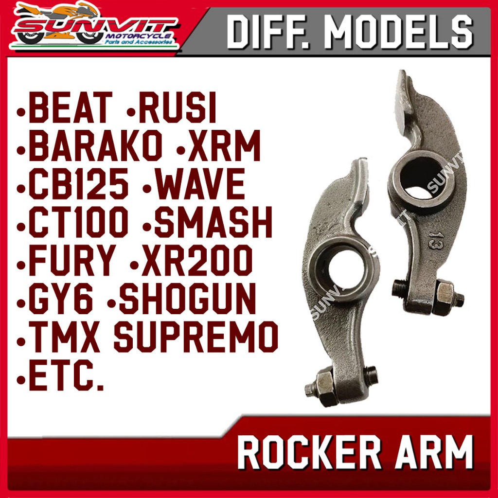 MOTORCYCLE ROCKER ARM XR200 BEAT WAVE110 RAIDER150 SMASH FURY SHOGUN ...