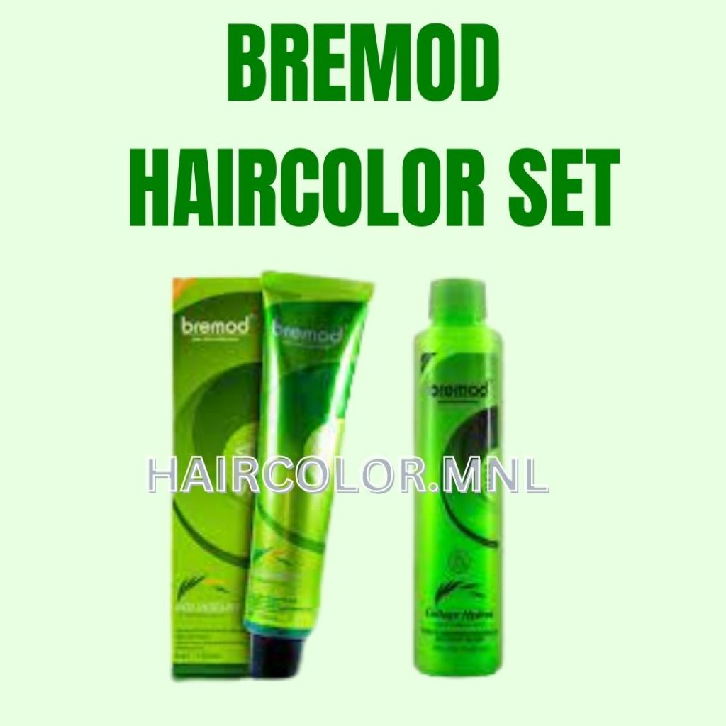 BREMOD 4.0 MEDIUM BROWN HAIR COLOR SET WITH OXIDIZER (100ML) | Shopee ...