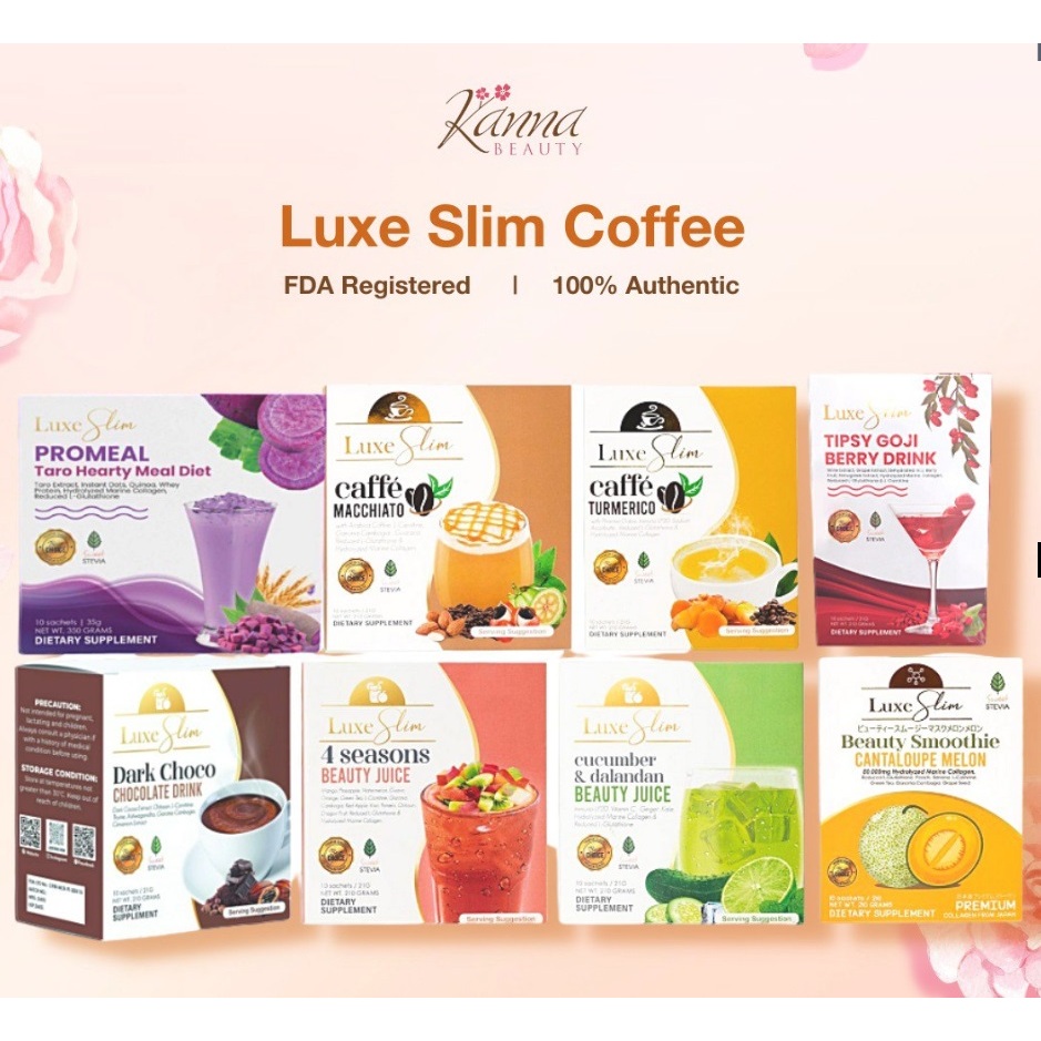 Luxe Slim Luxeslim Coffee 10 Sachets Macchiato, Turmerico, Melon ...