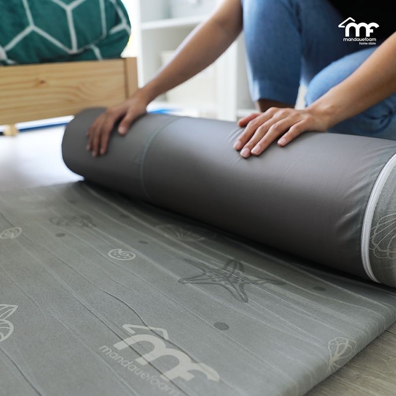 Mandaue Foam - Rolled Mattress / Foldable Foam Mattress with Carrying ...