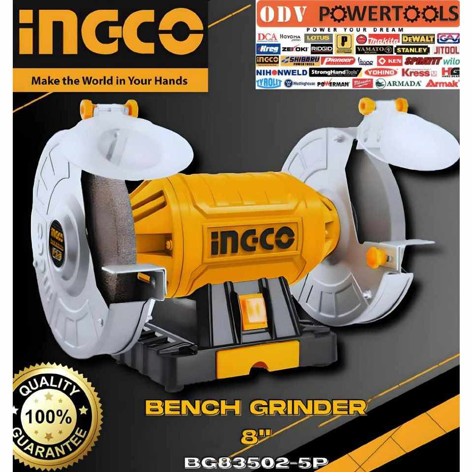 INGCO BG83502-5P - 8" Bench Grinder - 1/2HP ~ ODV POWERTOOLS | Shopee ...
