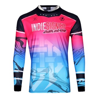 Long Sleeve Motorcycle Jersey For Men Riding Sublimation Shirt Motor ...