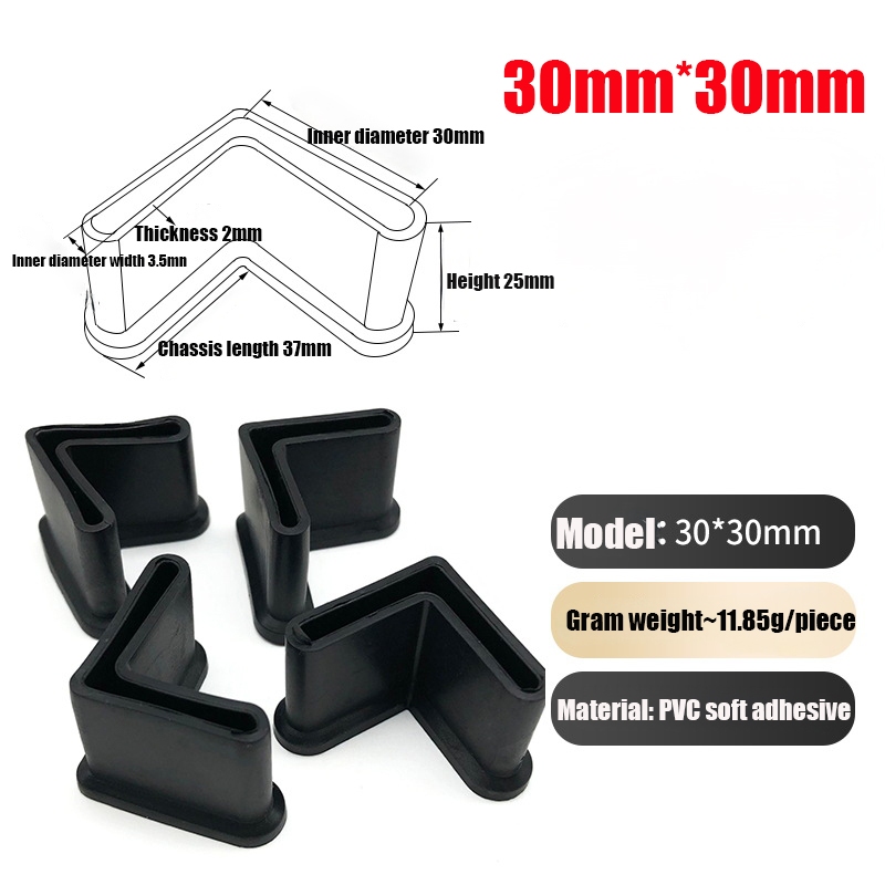 【Fast Delivery】1x1 inch (25MM) ANGULAR HEAVY DUTY Tubular Rubber ...