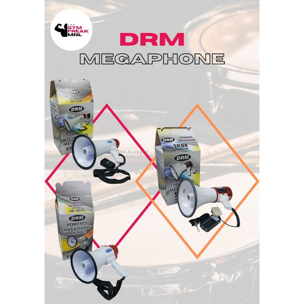 DRM POWERED MEGAPHONE W/ USB (Onhand) | Shopee Philippines