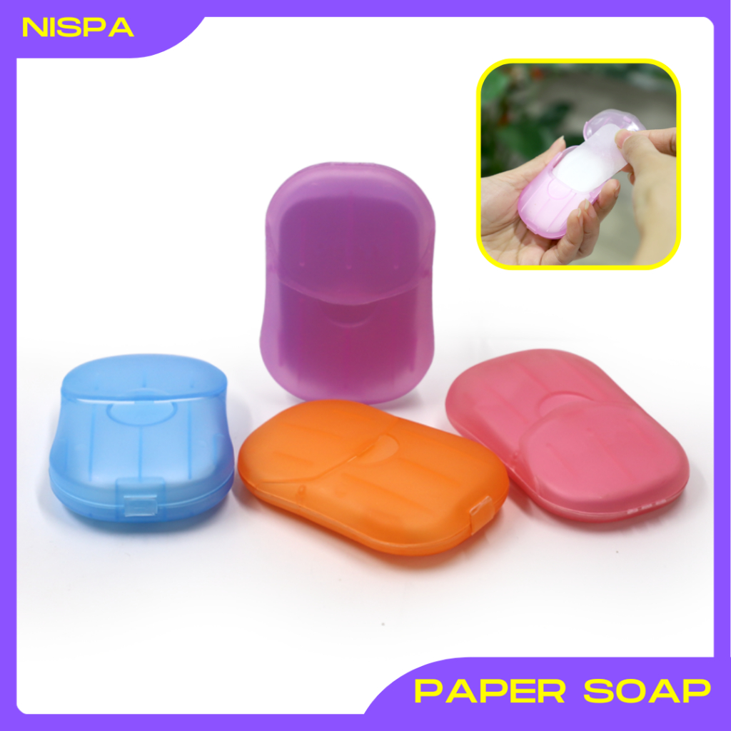20 Sheets Anti-Bacterial Hand Soap Disposable Soap Scented Slice Sheets ...