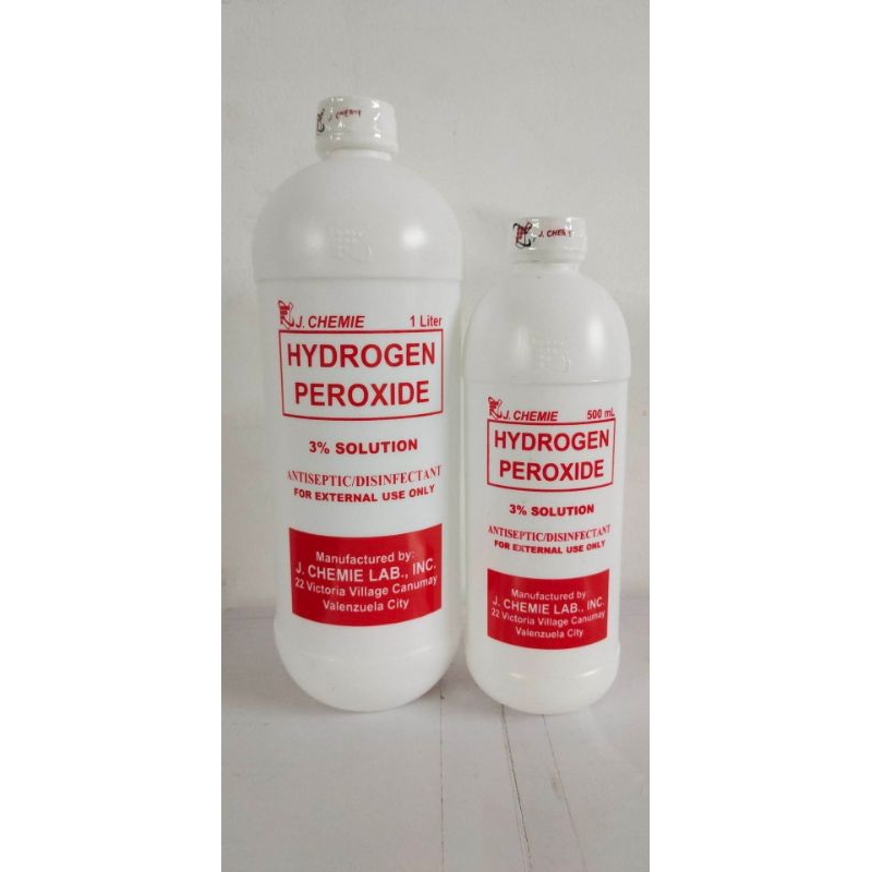 Hydrogen Peroxide 3% J Chemie 500mL/1Liter | Shopee Philippines