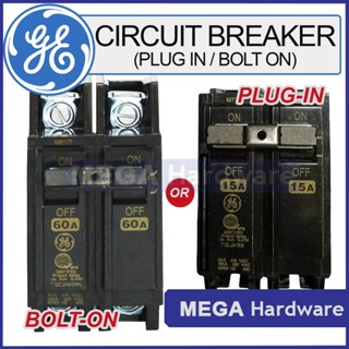 GE CIRCUIT BREAKER (PLUG IN or BOLT ON) 15A 20A 30A 40A 50A 60A 70A 100A 2 POLE ORIGINAL ...