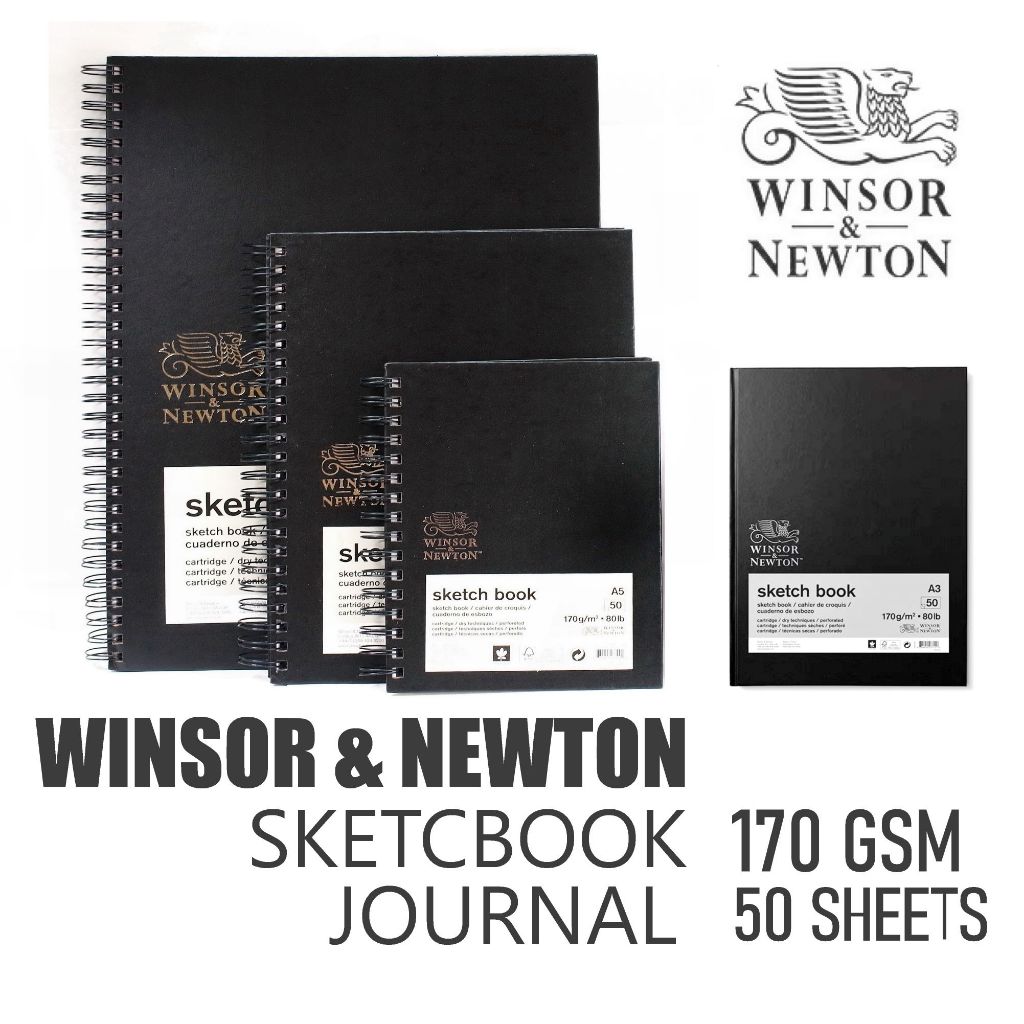 Winsor & Newton Sketchbook Journal 170gsm 50 shts-Avail. in 4 sizes: A4 ...
