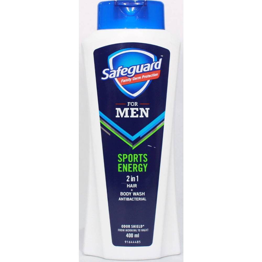 SAFE GUARD FOR MEN 2 in 1 HAIR+BODY WASH (400ML) | Shopee Philippines