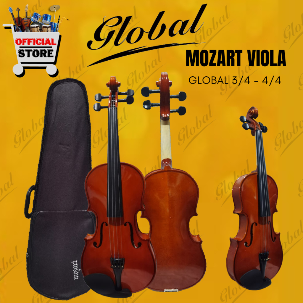 MOSSART VIOLA GLOBAL - 3/4 , 4/4 SOLIDWOOD | Shopee Philippines