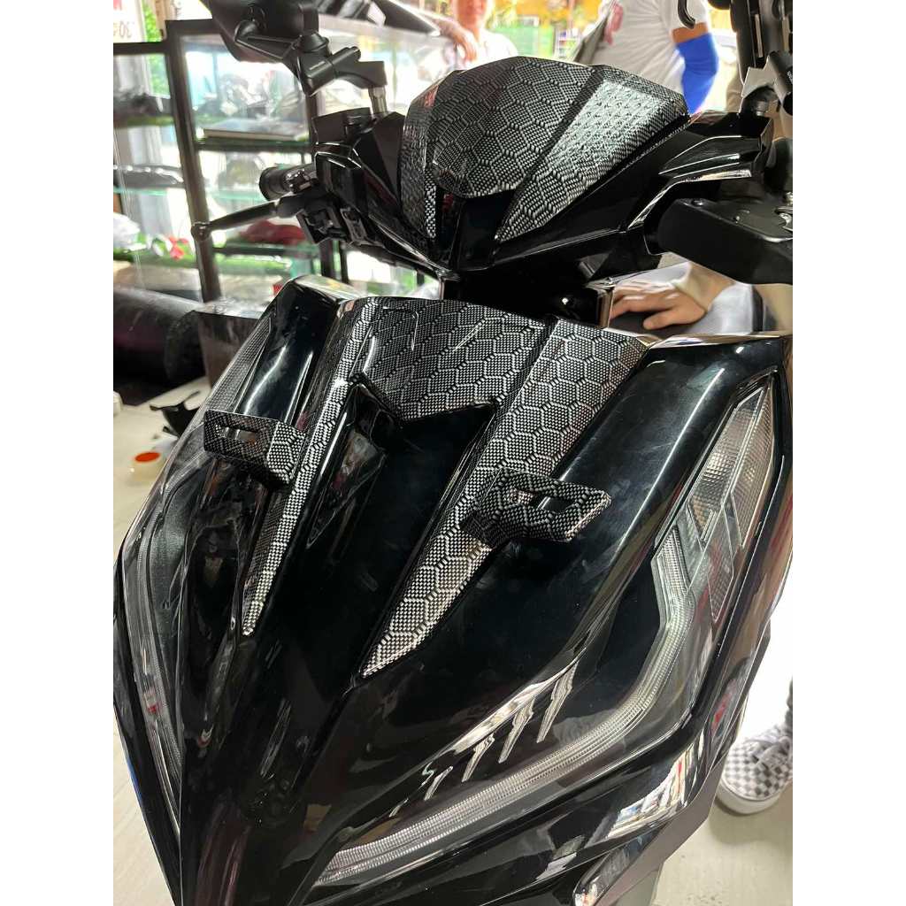 FRONT COVER WITH PLATE HOLDER FOR HONDA CLICK VERSION 3 | Shopee ...