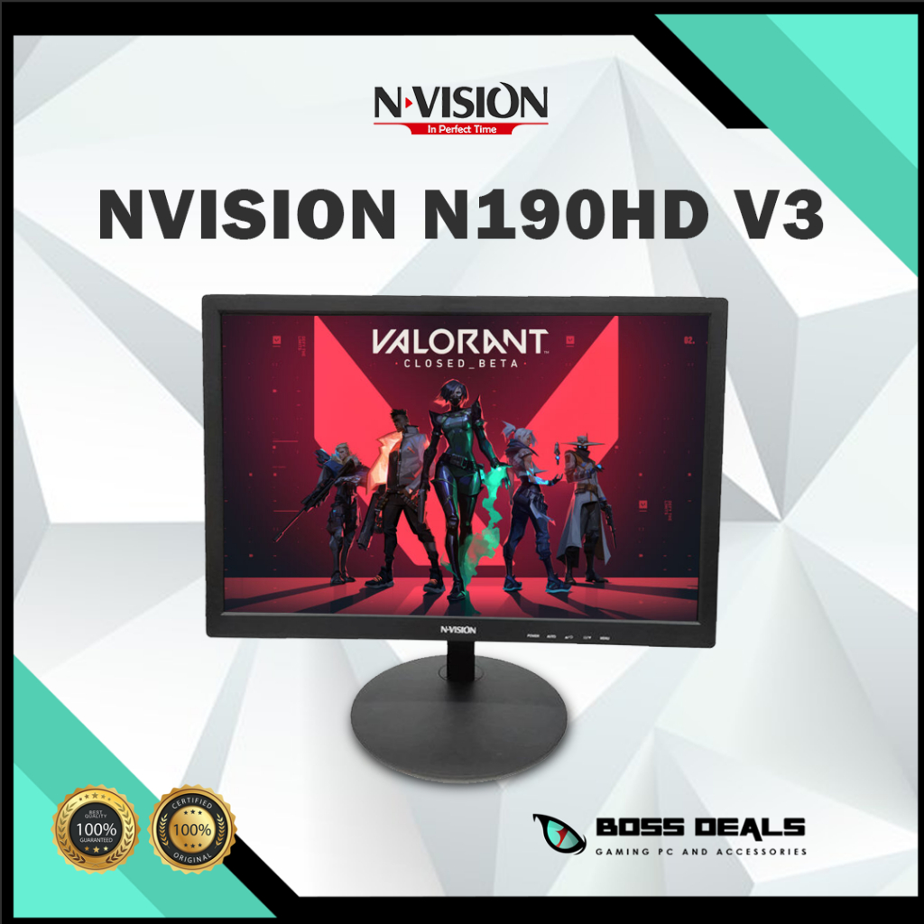 NVISION 19" N190HD V3 60HZ LED MONITOR | Shopee Philippines