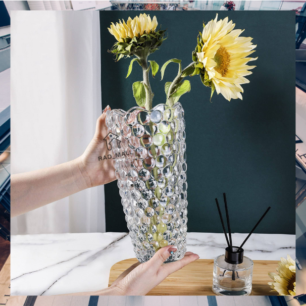 RADMALL [1PC] High Quality Flower Vase Glass Vase / Home Flower ...