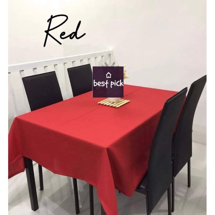 PLAIN TABLE CLOTH 4/6/8/10 seater Geena | Shopee Philippines