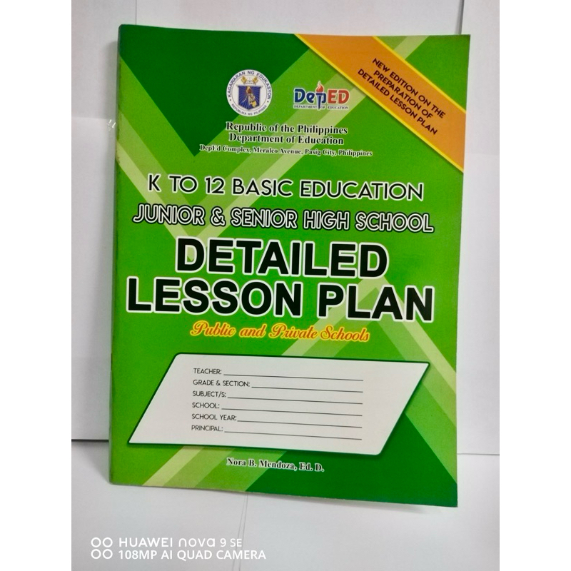 Detailed Lesson Plan Junior High School Elementary K to 12 | Shopee ...