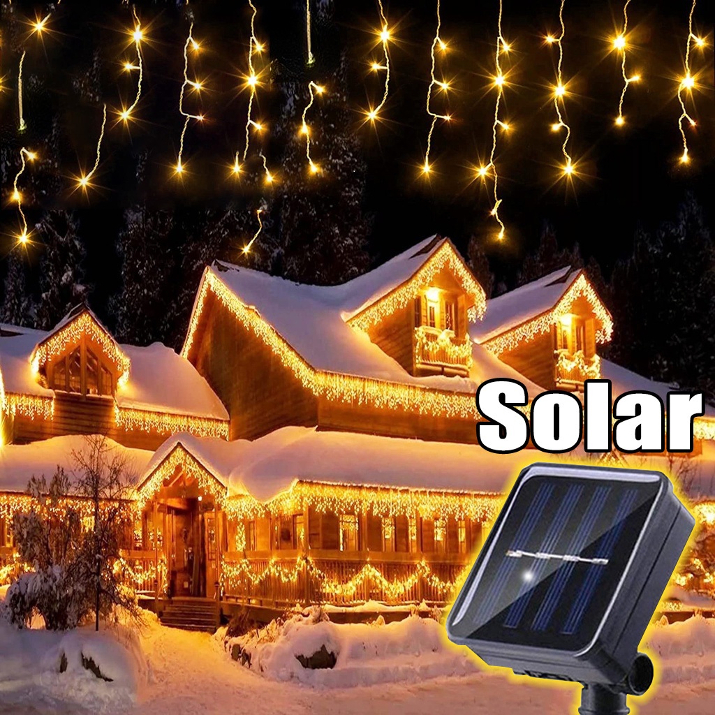 COD LED curtain lights Christmas lights party lighting 4M/96L | Shopee ...