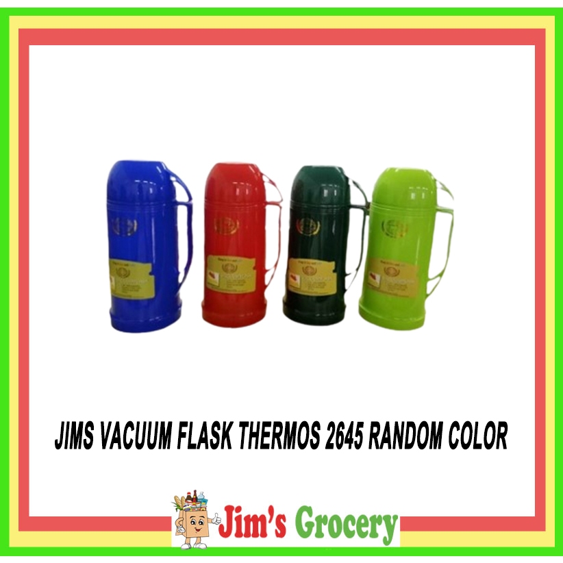 JIMS VACCUM FLASK THERMOS W/CUP RAMDON COLOR 2645 SOLD BY (1PC ...