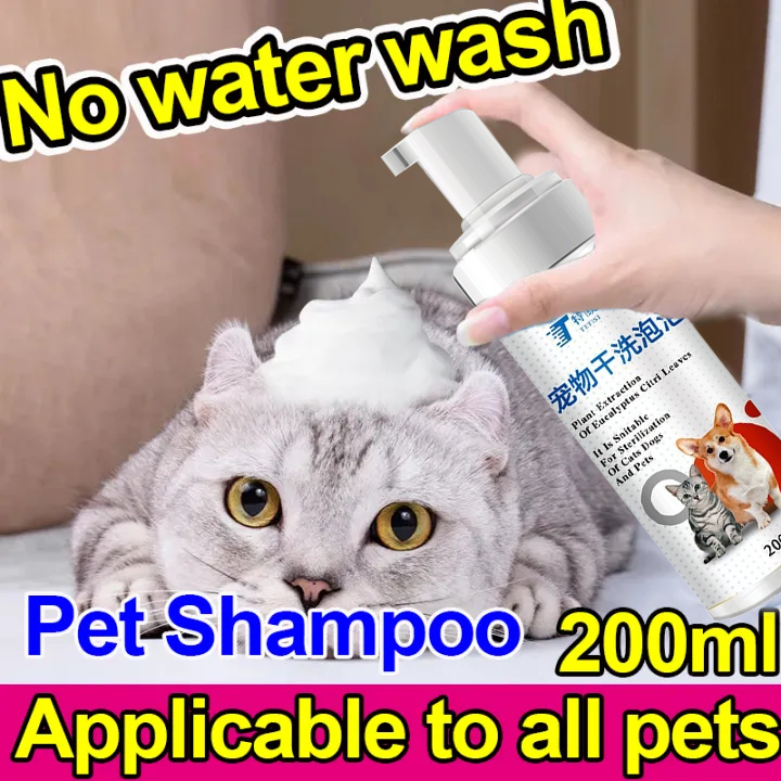Dry Shampoo For Dogs Pet Dry Cleaning Powder Pet Dry Foam Cat Free ...