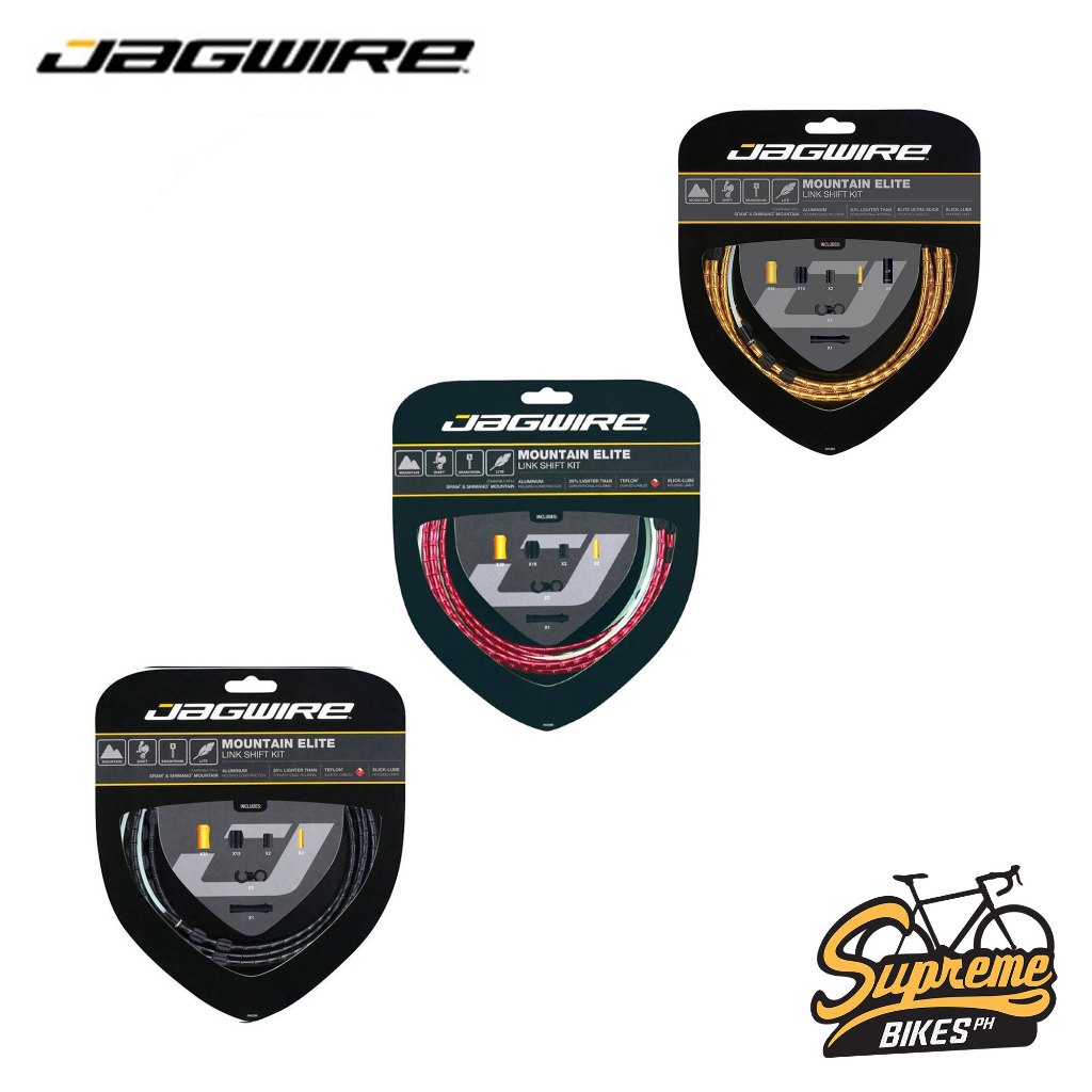 Jagwire Mountain Elite Sealed Shift Cable Link Kit Pair (2x) for MTB ...