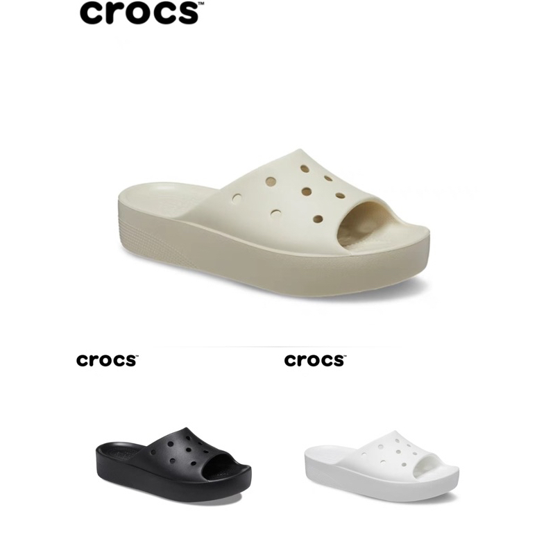 Crocs classic platform slides for women BIG size need to SIZE DOWN ...
