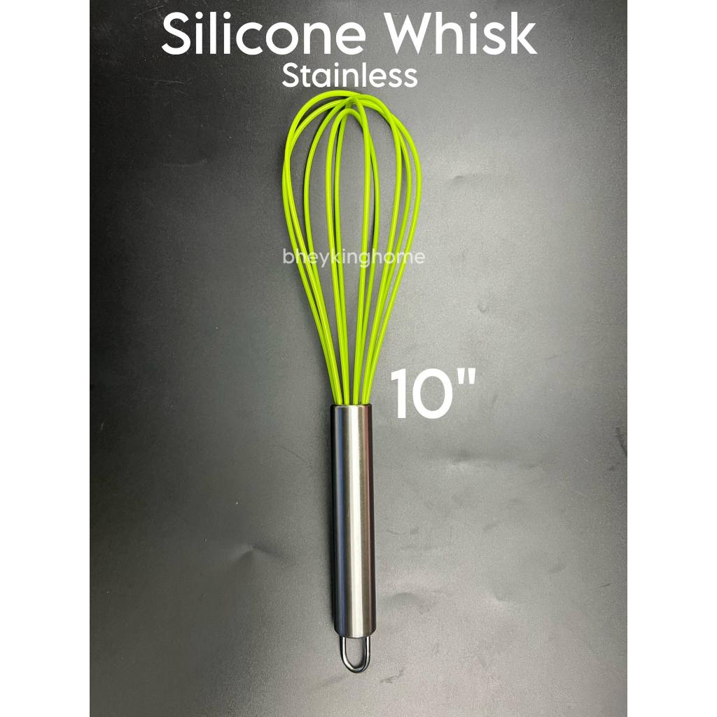 Silicone Whisk 10 inch Colorful 10" Silicone | Shopee Philippines