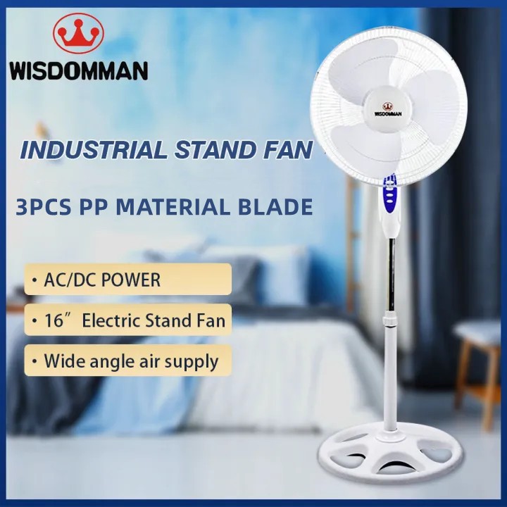 WISDOMMAN 16" WSF-1602 Stand Fan Electric Fan Vertical Fan Floor Fan ...