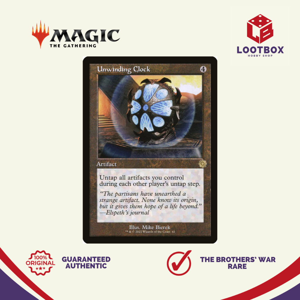 Magic the Gathering: Unwinding Clock (Rare) - The Brothers' War ...