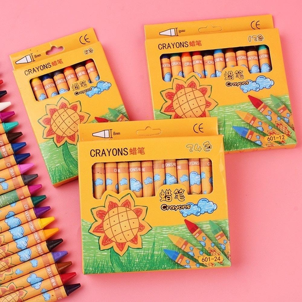 Crayons, graffiti color brushes, 8 colors, 12 colors, 24 colors ...