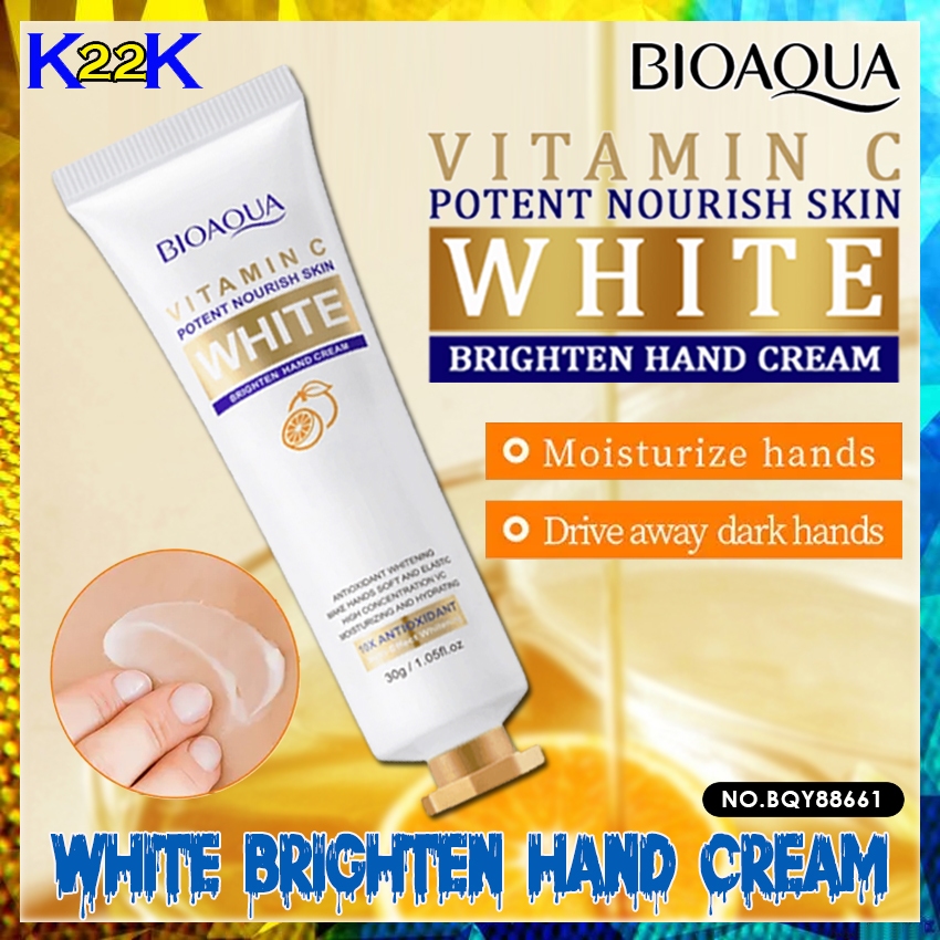 BIOAQUA Vitamin C WHITE Hand Cream Brightening Whitening Hand Cream 30g ...
