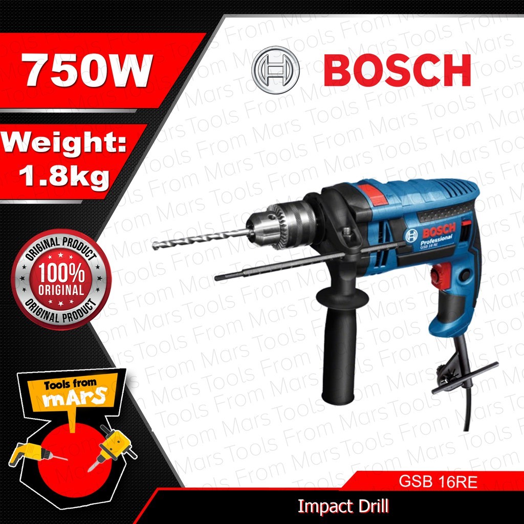 Bosch 750W GSB 16 RE WRAP Heavy Duty Impact Drill Wrap with Reverse ...