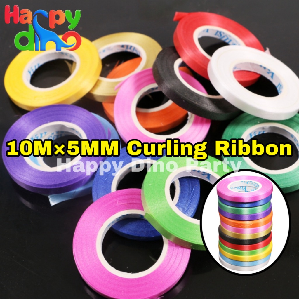 HappyDino 10meter curling ribbon (5mm*10meter) tali Gifts & wrapping ...