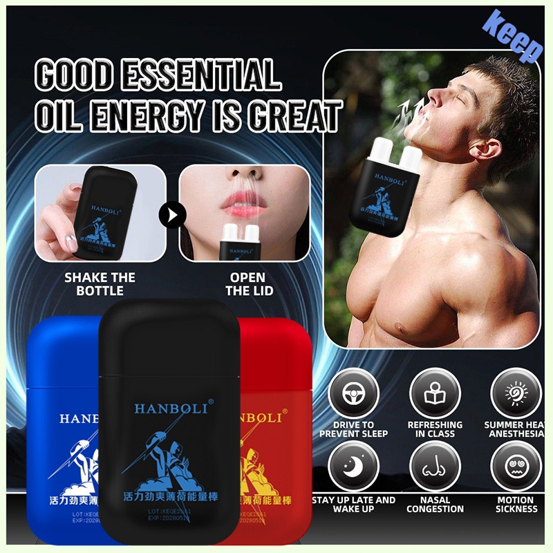 YANJIAYI Nasal Inhaler Double Hole Energy Bar Cool Nostril Refreshing ...