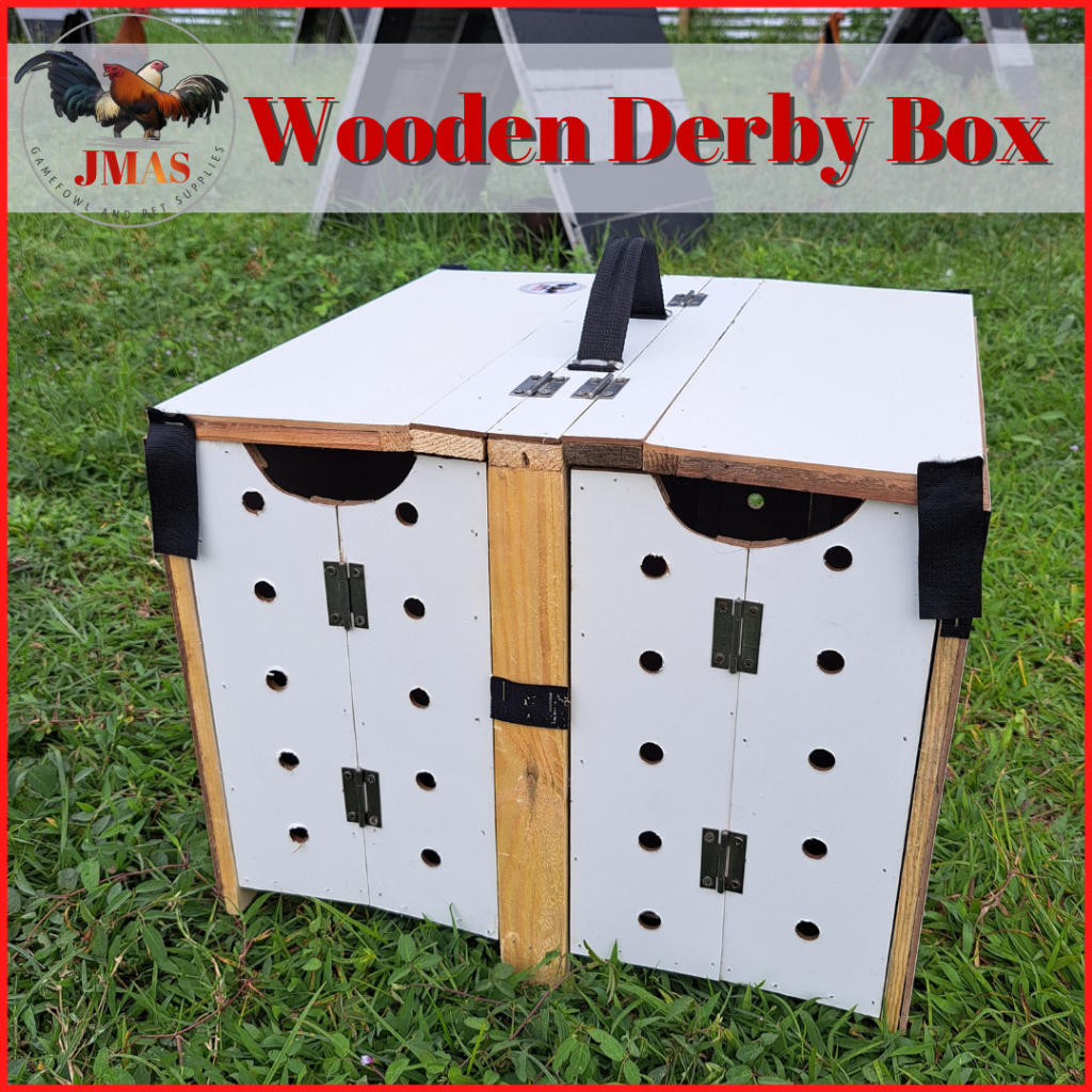 Wooden Derby Box/TRAVELING BOX Double for Gamefowl Derby/Sabong/Chicken ...