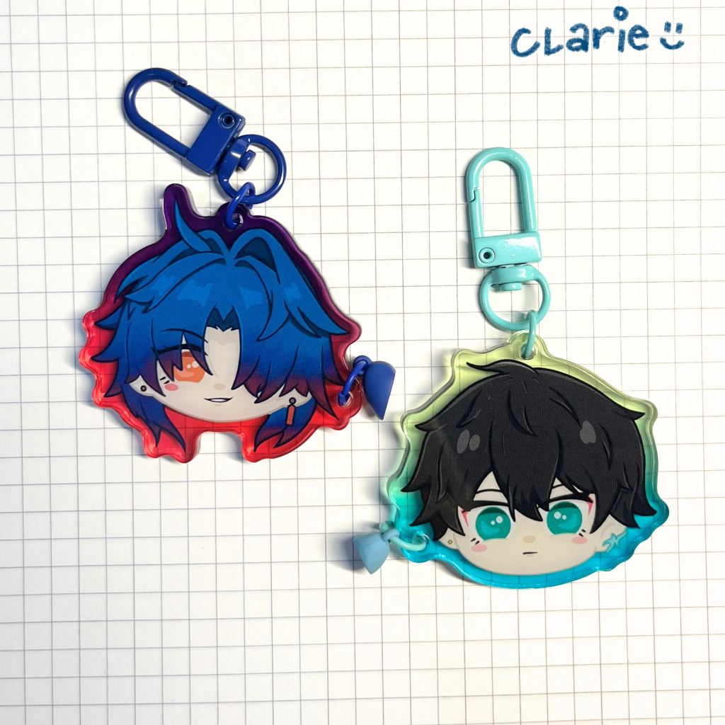 Honkai Star Rail Acrylic Keychain Magnetic Heart Link Charm | Studio ...