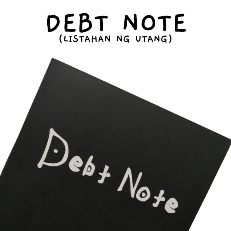 DEBT NOTE ( LISTAHAN NG UTANG ) | Shopee Philippines