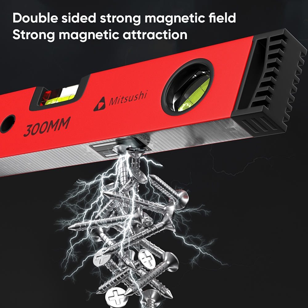 Mitsushi Torpedo Level 30/60/80CM Magnetic Base Horizontal Measuring ...