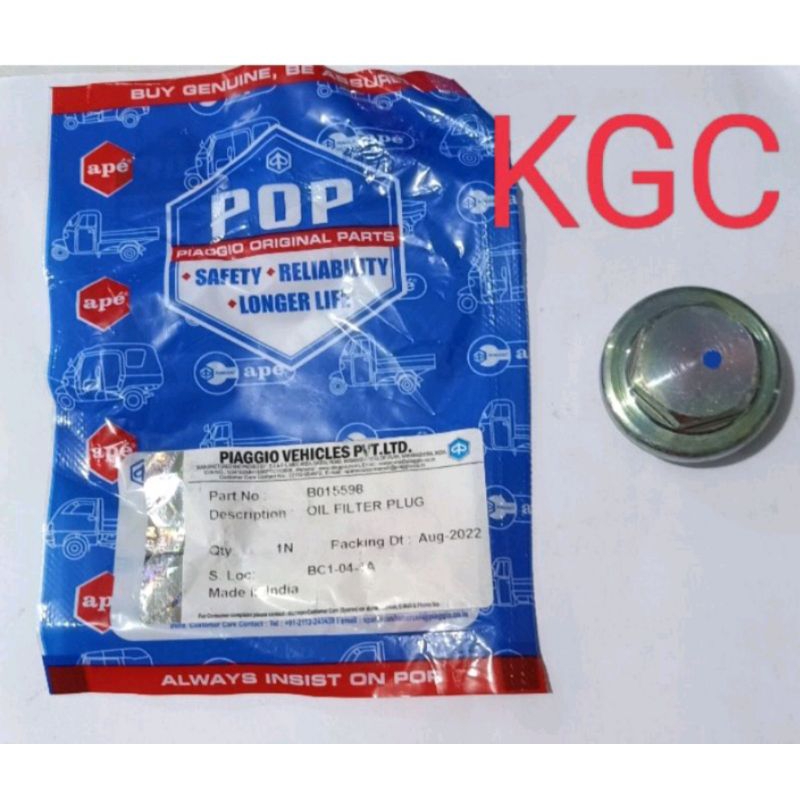 KGC - Oil Filter Plug & O-Ring Piaggio Parts | Shopee Philippines