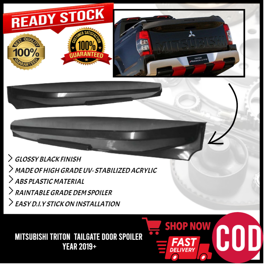 GCAO MITSUBISHI TRITON 2020+ Tailgate Protector Cover Tailgate Cover ...