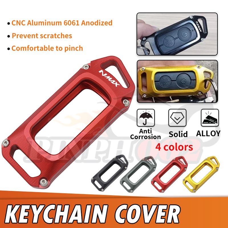 Motorcycle CNC 3D Remote Control Key Cover Box NMAX Logo Key Chain Box ...