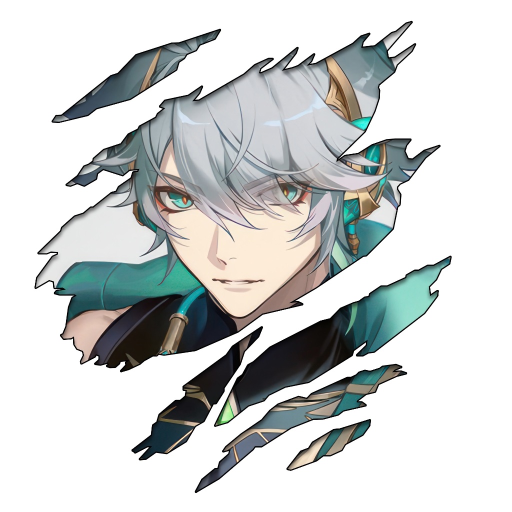 Genshin Impact Characters [ Scratch Sticker| Laminated Waterproof Vinyl ...