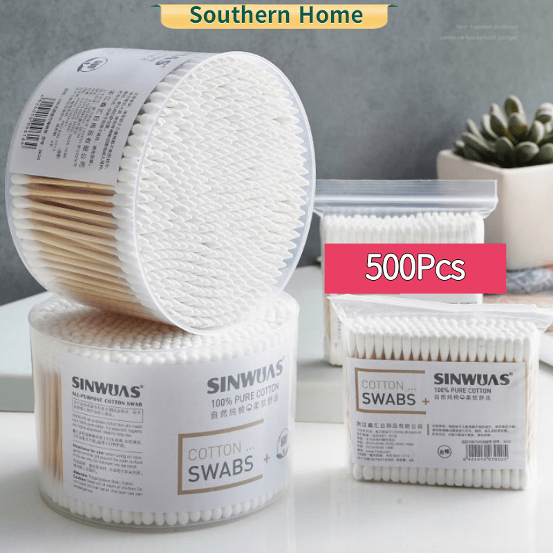 Q110 COD【Manila】 500pcs Double-headed sanitary cotton swabs kapok ...