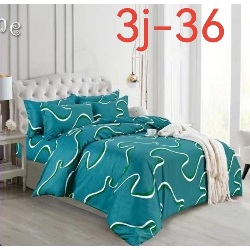 3in1 Double size cotton bedsheets set premium quality | Shopee Philippines