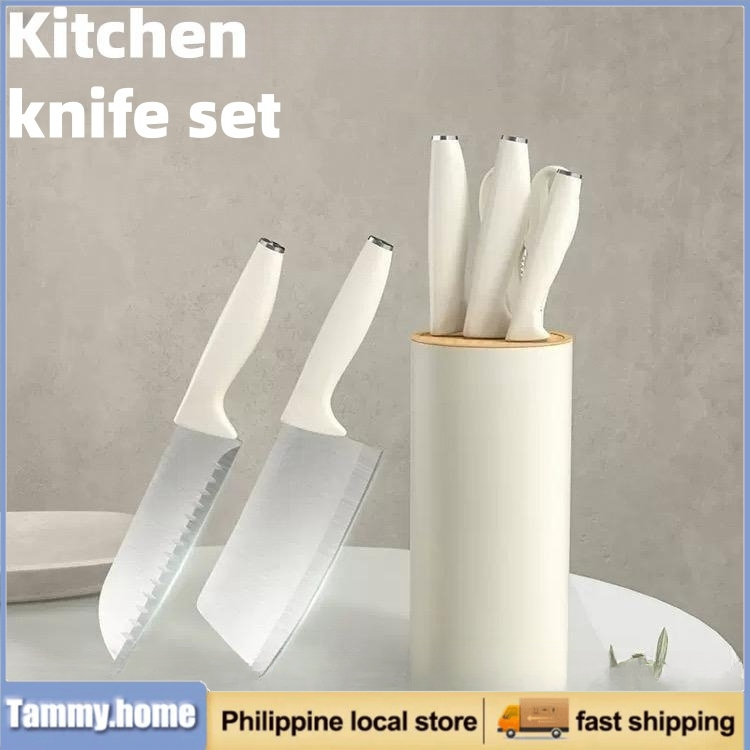 Kitchen Knife Set 5PCS Stainless Steel Precision Knife Chef Knife Bread ...