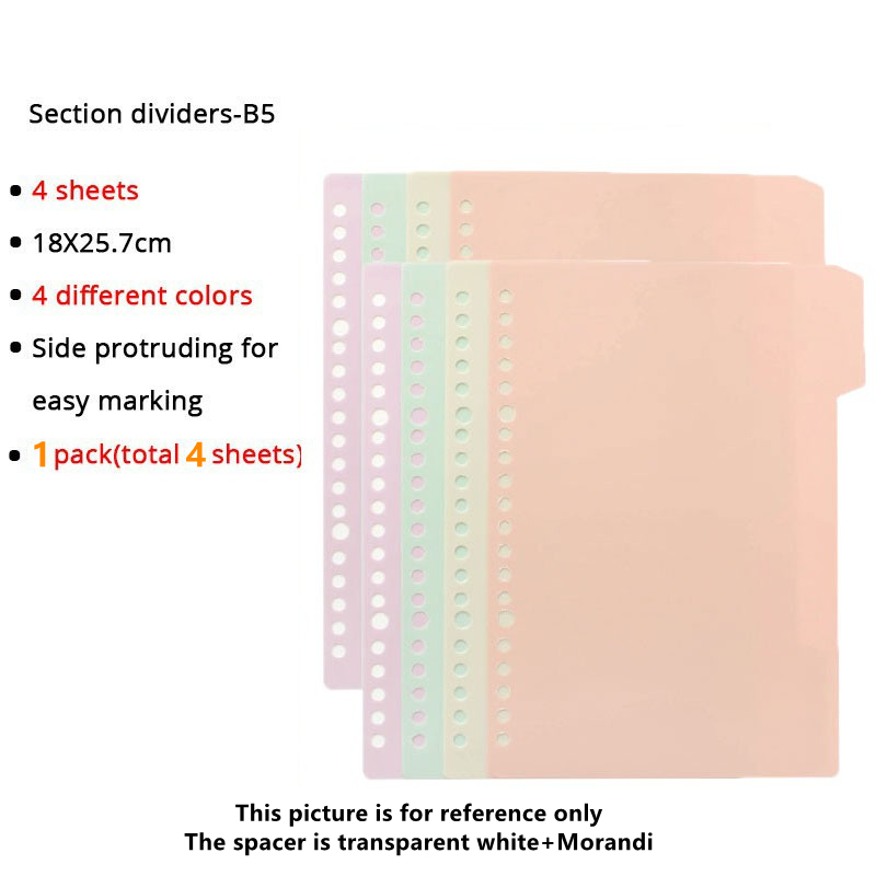 Oumi Notebook A5/B5/A4 Loose Leaf Refill Papers Notepads Binder Coil Refillable Notebooks ...