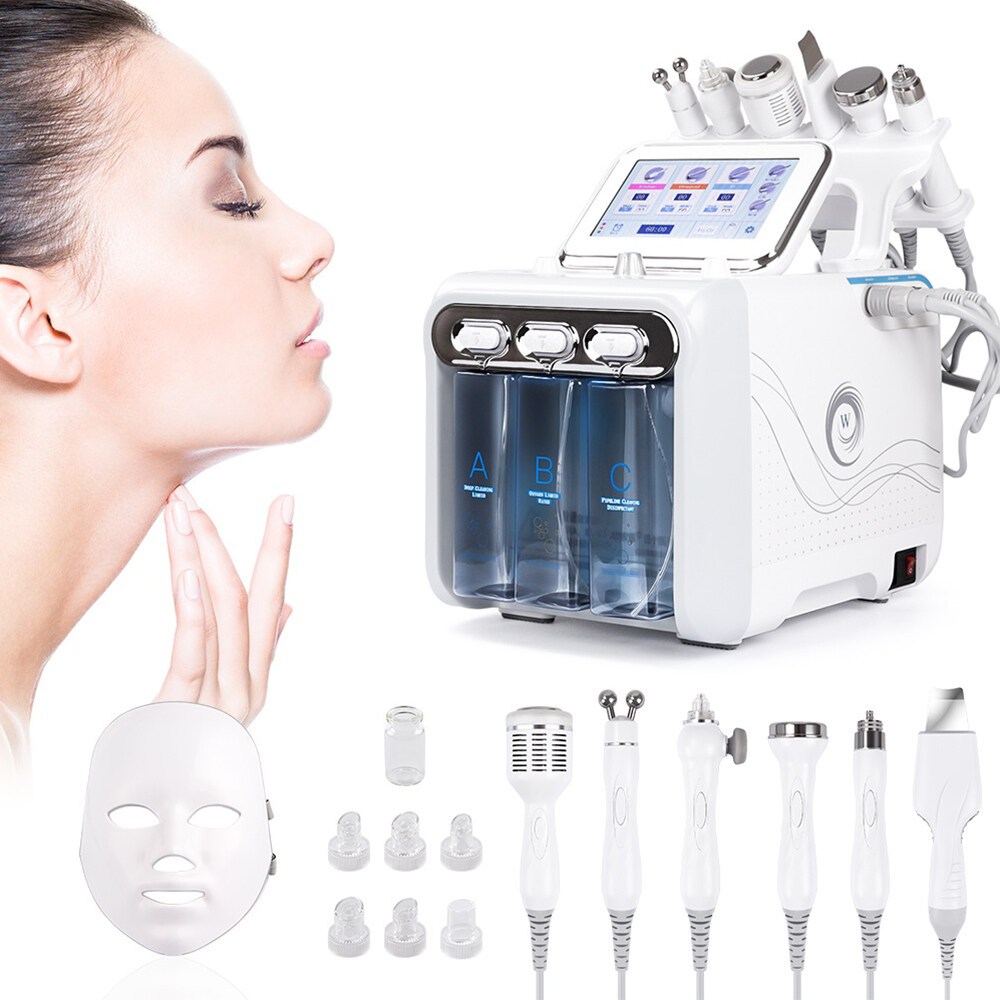 7 In 1 H2O2 Water Oxygen Hydra Facial Machine Diamond peel Beauty Skin ...