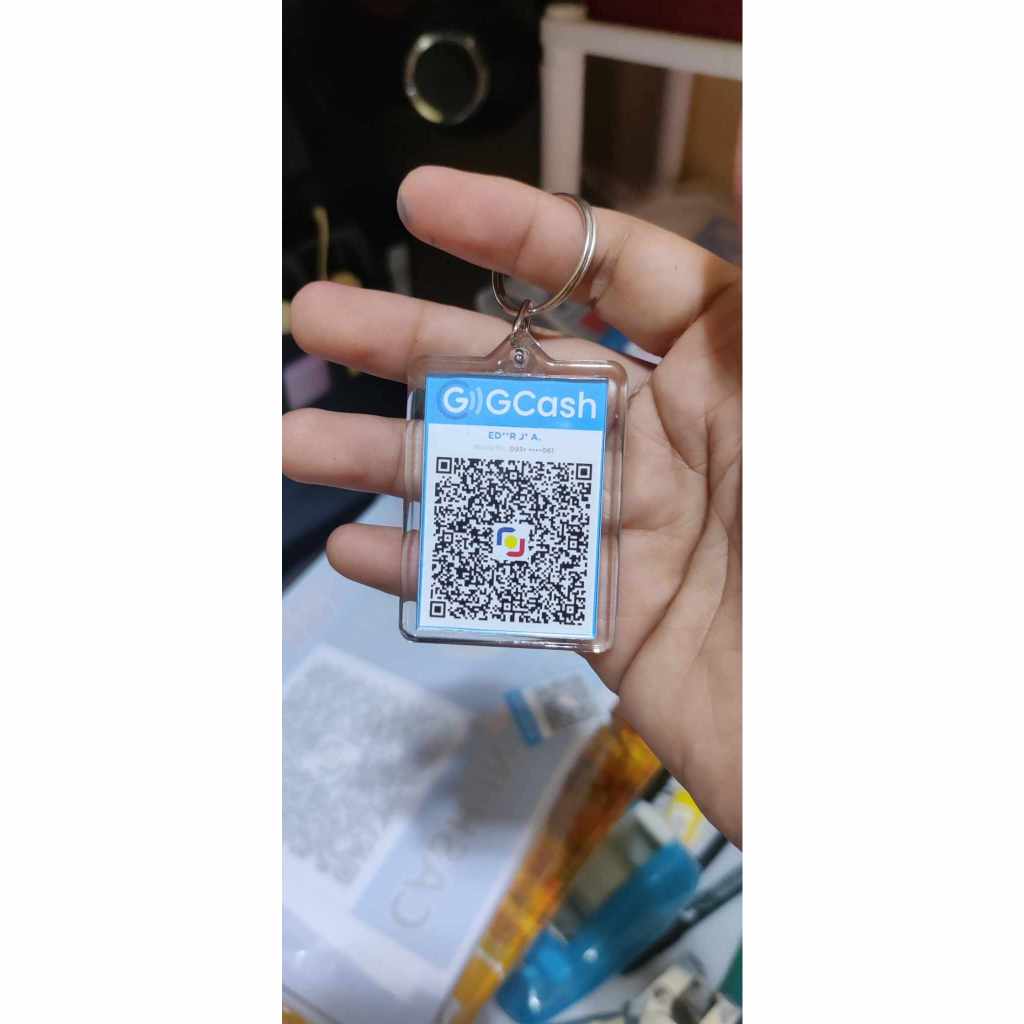 GCASH Acrylic Keychain | Scan to Pay QR code | Waterproof Print ...