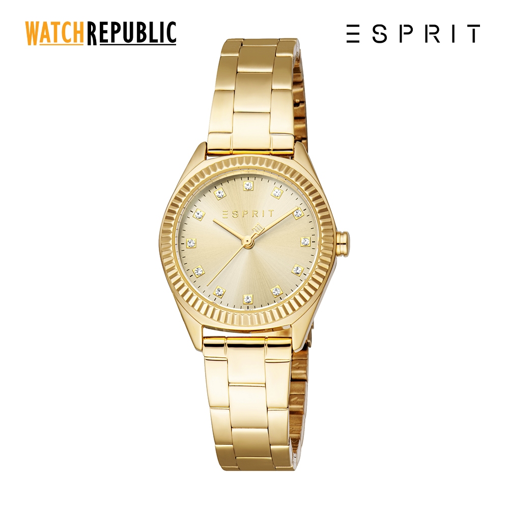 Esprit River Gold Stainless Steel Analog Watch Women EES1L419M0075 ...